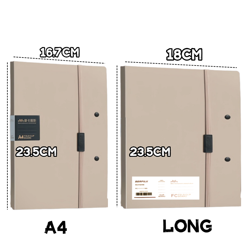 A4/Long Foldable Clipboard File Folder Low Profile Clip Paper ...
