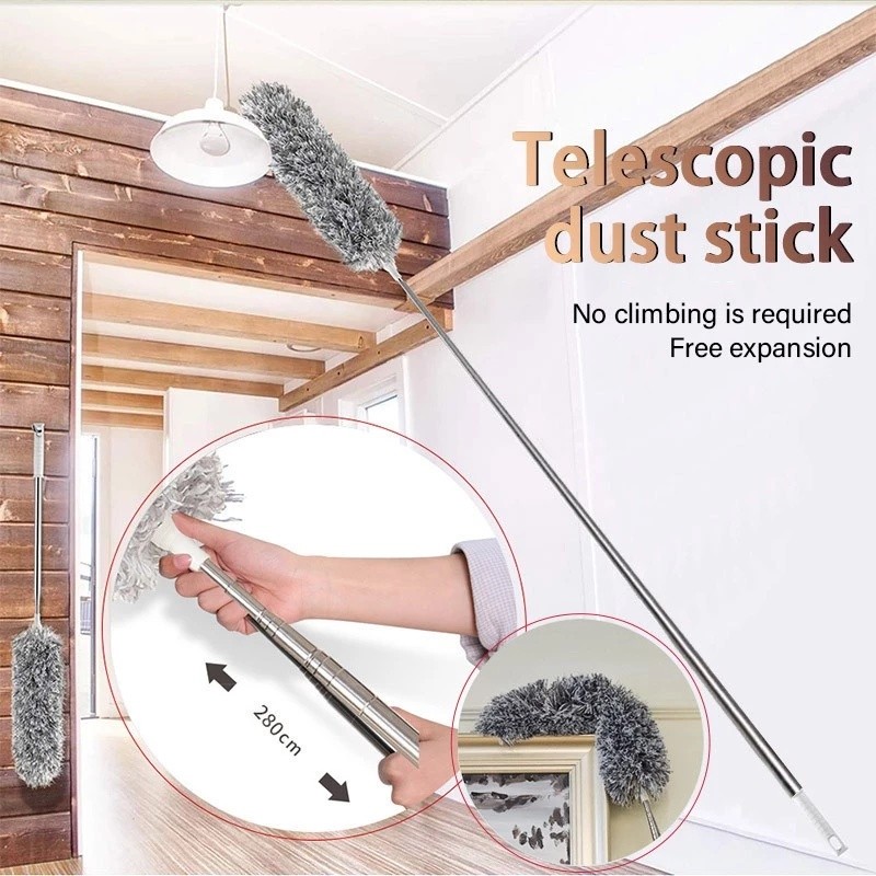 Geometric Home 280cm Adjustable Telescopic Duster Feather Duster Long ...
