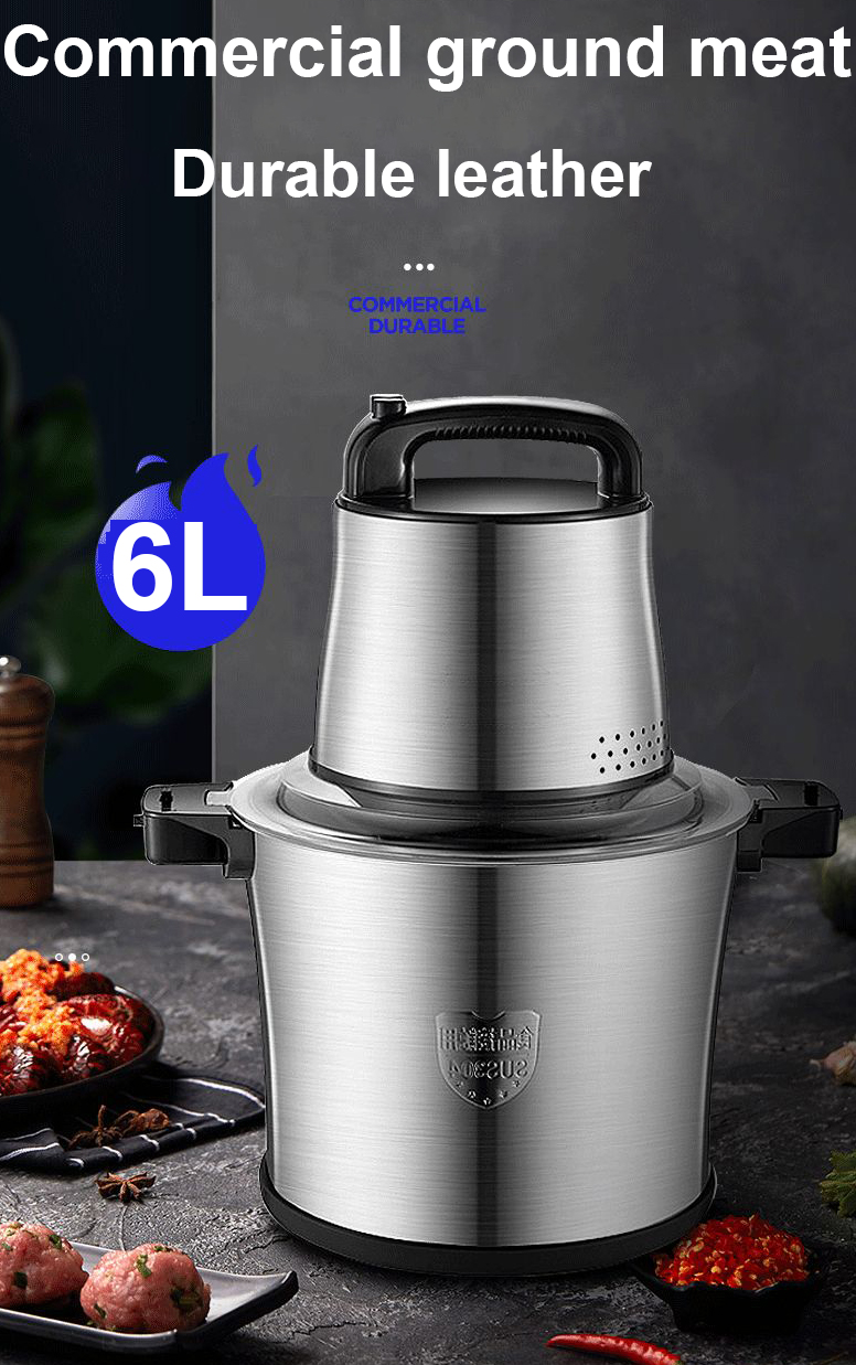 【1S Ground Meat】Electric Meat Grinder Heavy Duty 2L/3L/5L/6L/8L Large ...