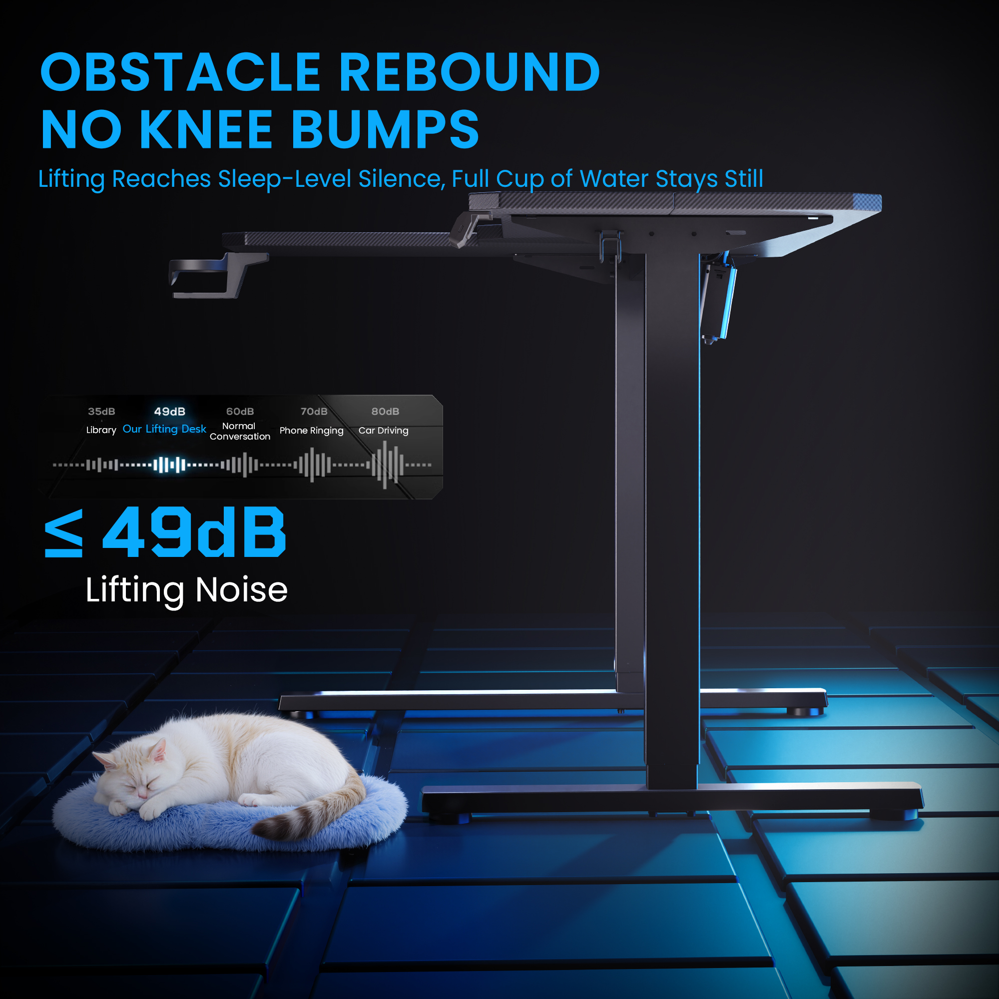 【L-Shaped Corner Desk】YISONG Electric L-Shaped Table Gaming Table ...