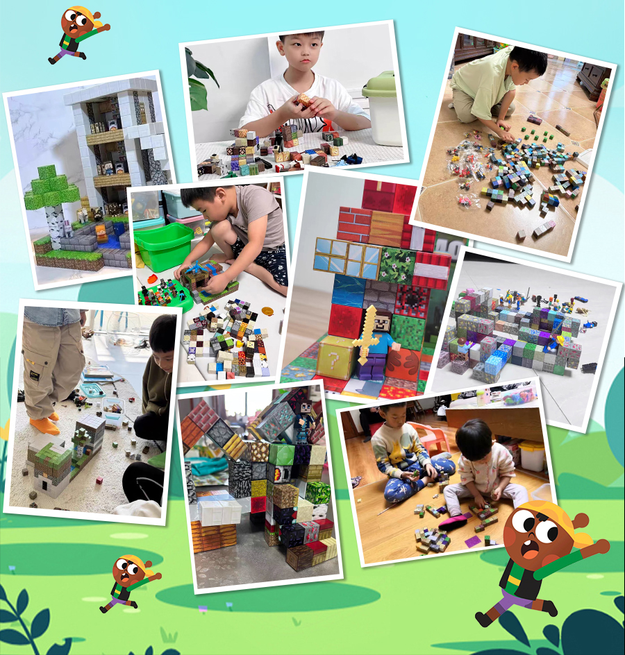 50/100PCS Magnetic Blocks Magnet World Magnetic Block Three-dimensional ...