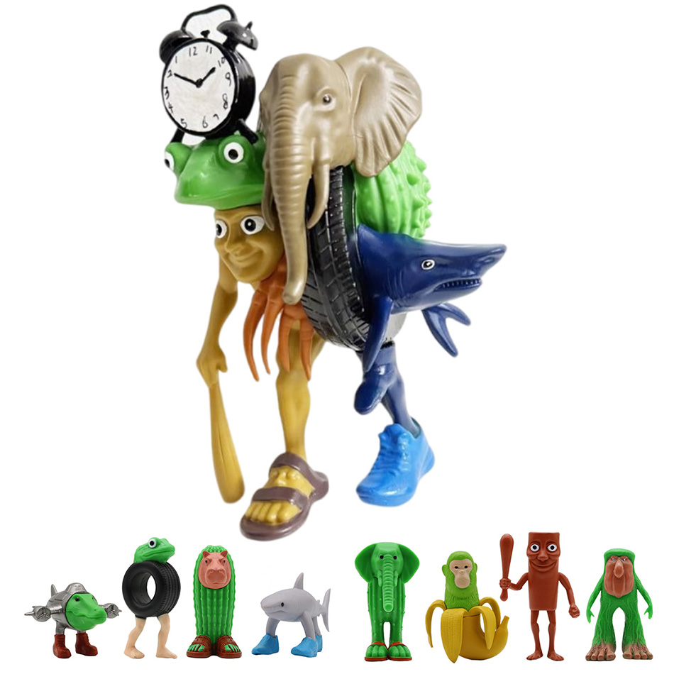 3D Printed Model Toy Bombardino Crocoile Shimpanzini Bananini Tralalero ...