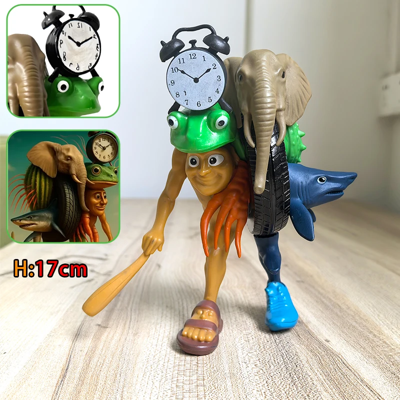 3D Printed Model Toy Bombardino Crocoile Shimpanzini Bananini Tralalero ...