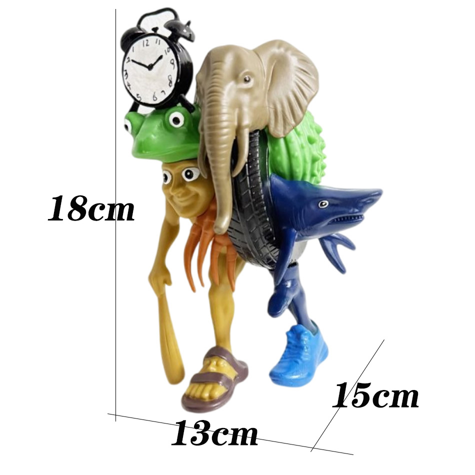 3D Printed Model Toy Bombardino Crocoile Shimpanzini Bananini Tralalero ...