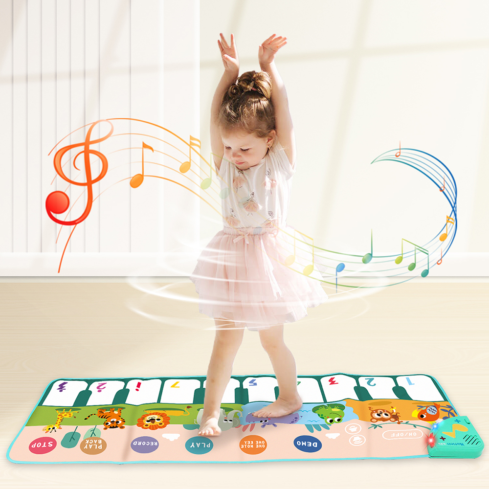 Baby Music Play Mat with Piano Keyboard Infant Dance Carpet Musical ...