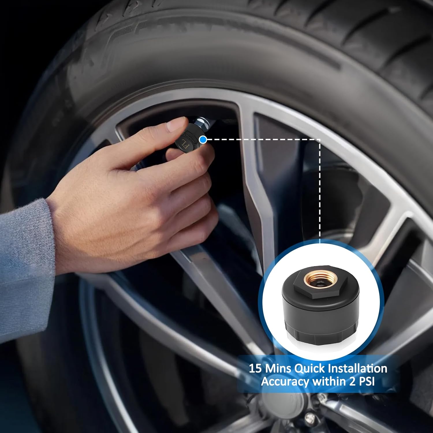 Car USB TPMS Android Tire Pressure Alarm Monitoring System for Car ...