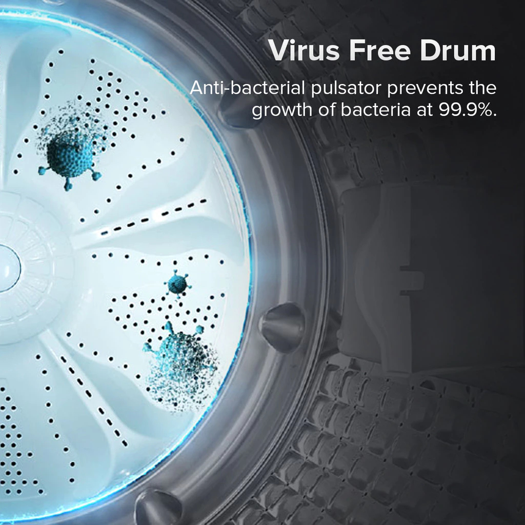 HOMEFUN 10.8KG Inverter Fully Automatic Washing Machine with dryer ...