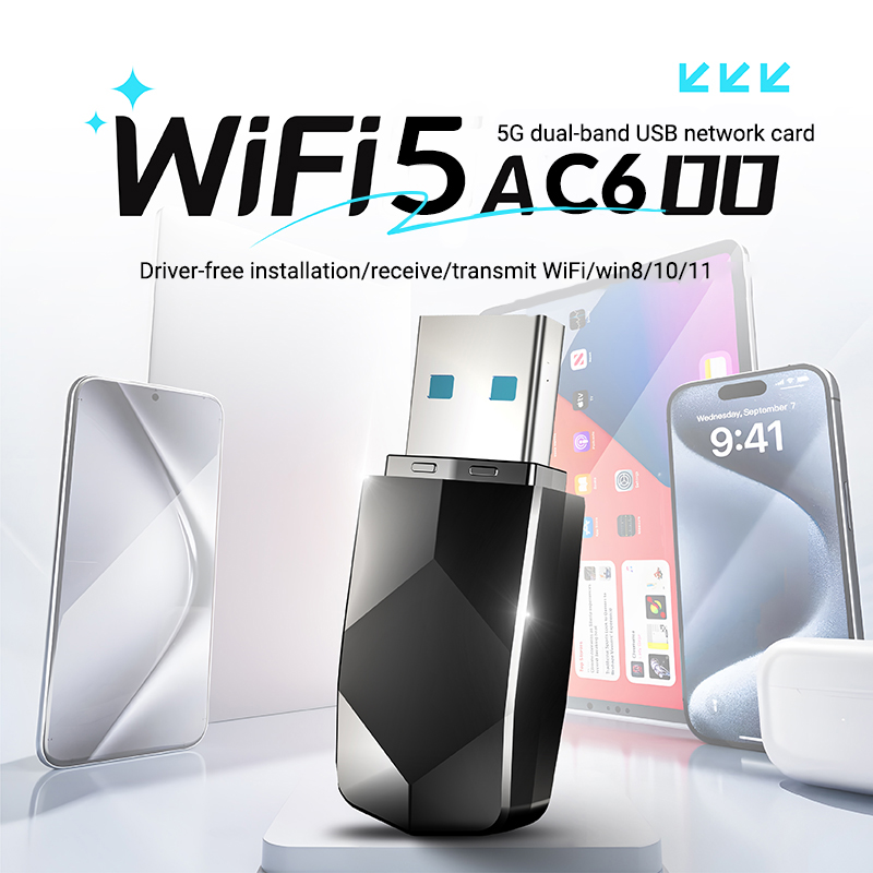 600mbps Mini USB WiFi Adapter | Dual-band WiFi5 5G WiFi Dongle ...
