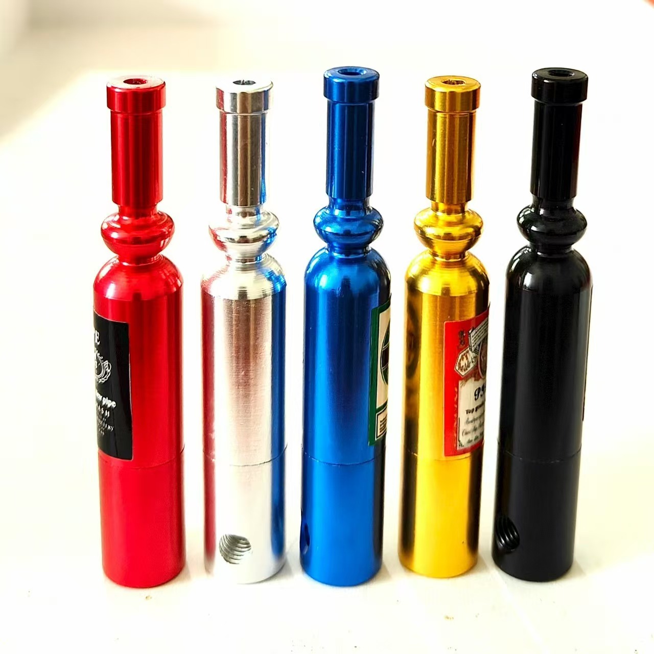 Mini Wine Bottle Aluminum Straw | Detachable & Portable | 82x14mm ...