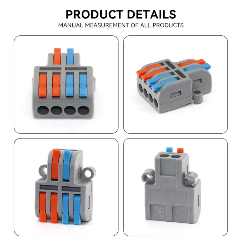 5 pcs universal compact mini quick connect electrical terminal plugs ...