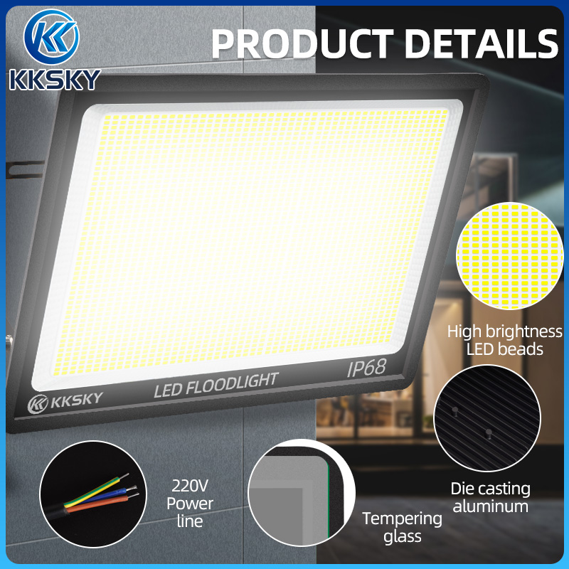 KKSKY LED Flood light 220V Outdoor Waterproof IP68 Super Bright Street ...