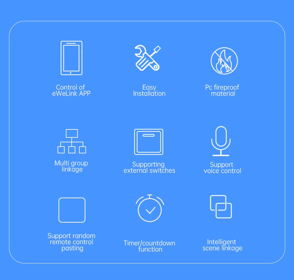 Voice Control RF433 Smart Switch 10A 1000W for Alexei Google Assistant ...