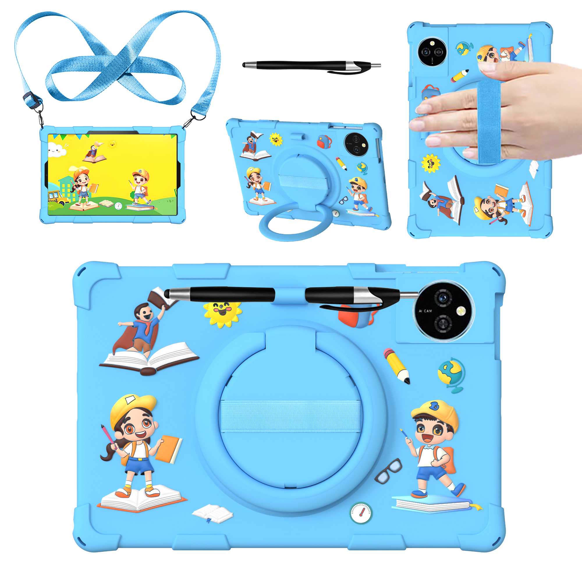 For TechLife Pad Plus 2025 12.0'' Kids EVA Cute Fun Soft Silicone Drop ...