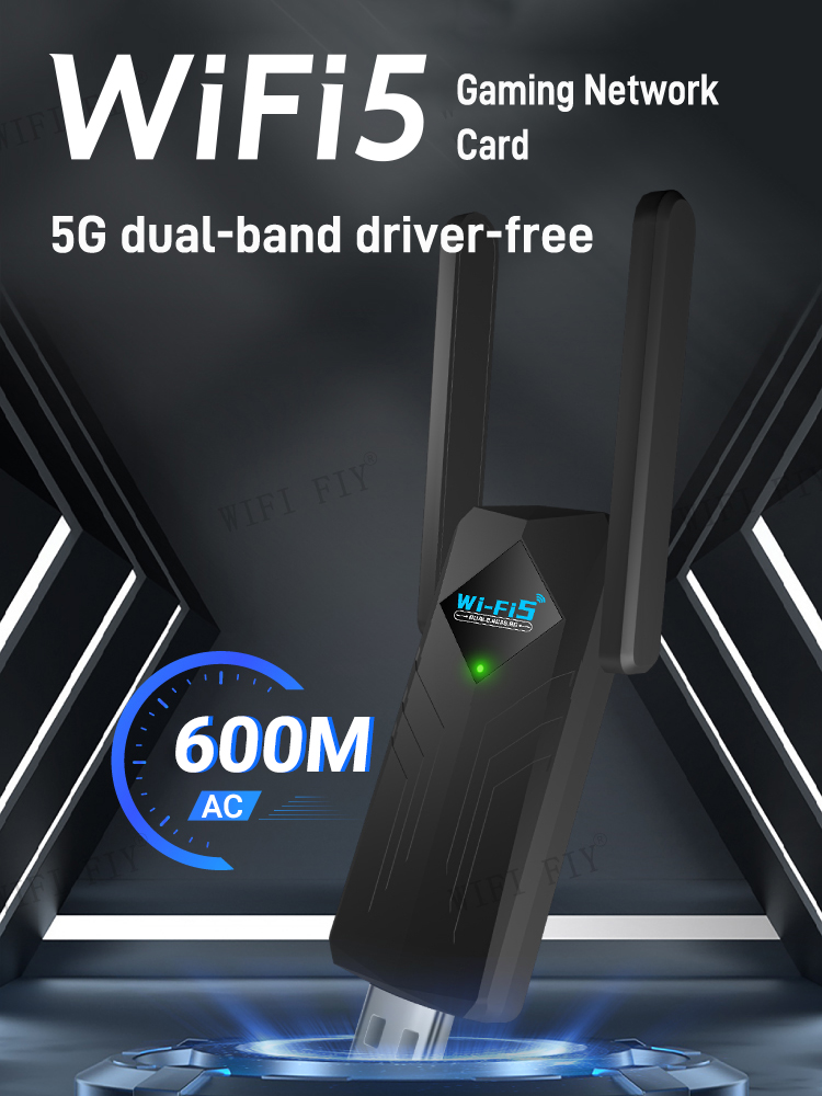Walram AC600 WiFi Adapter 600Mbps Bluetooth5.0 RTL8821CU Driver Free ...