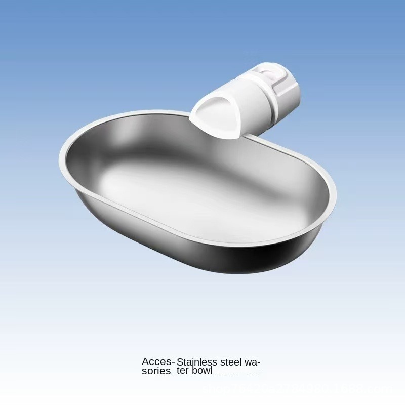 PetJoy Tilting Water Dispenser Stainless Steel Wireless Drinking Bowl ...