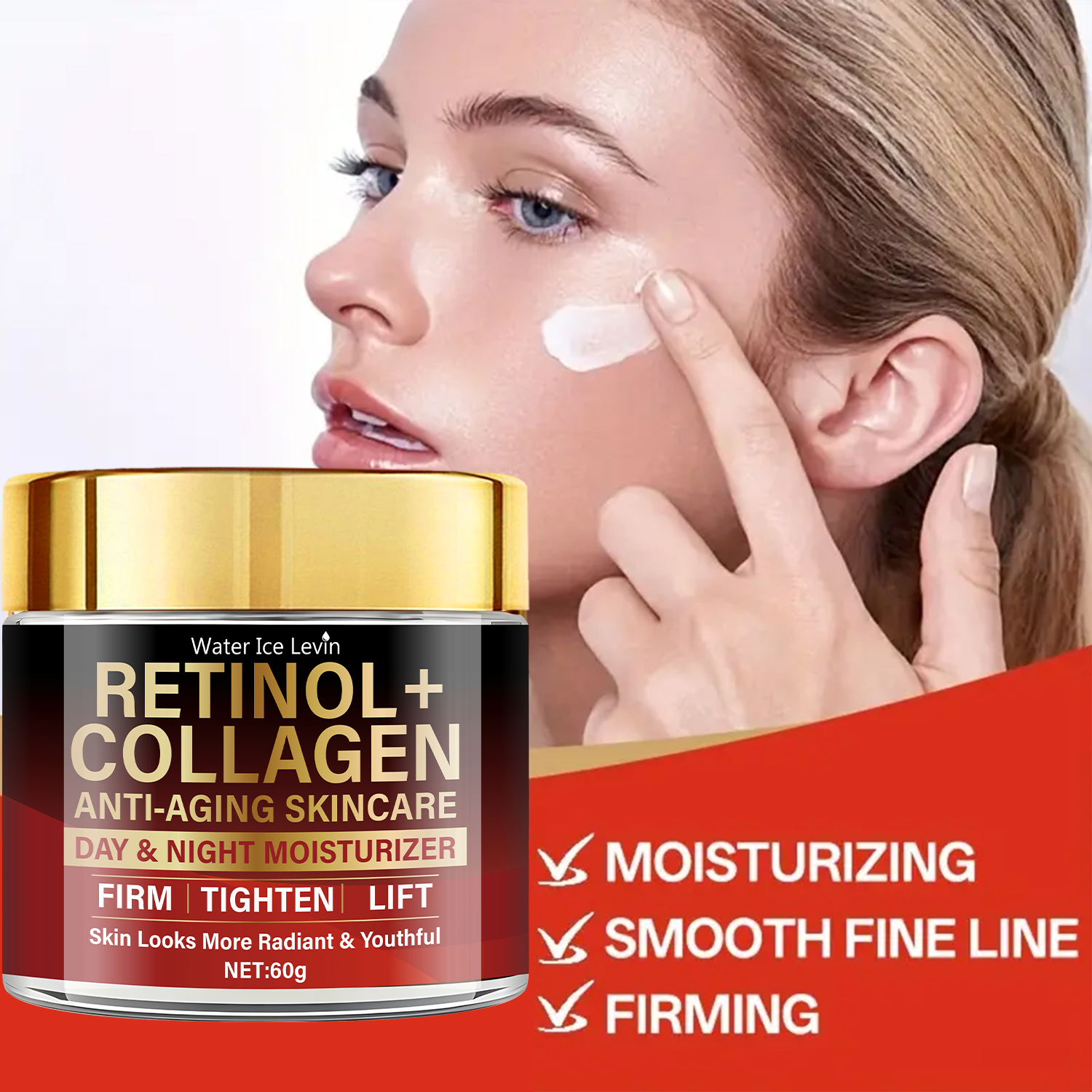 Retinol Collagen Cream to Firm, Tighten, and Lift Drooping Skin ...