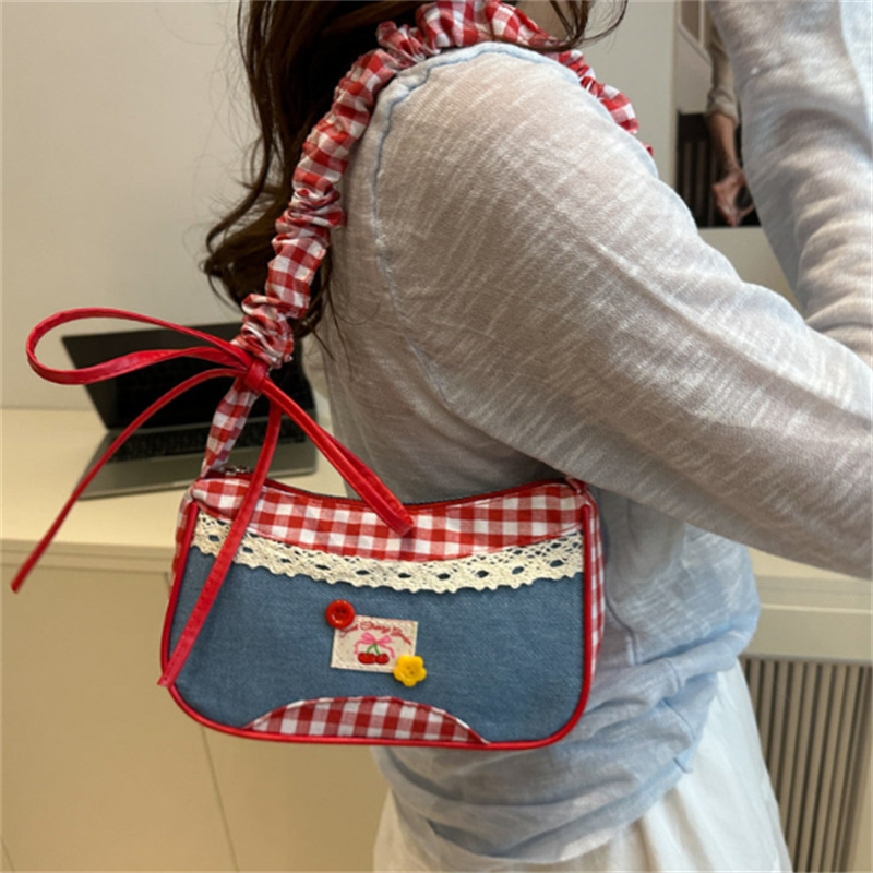sling bag new style womens plaid bag shoulder bag hot selling props ...