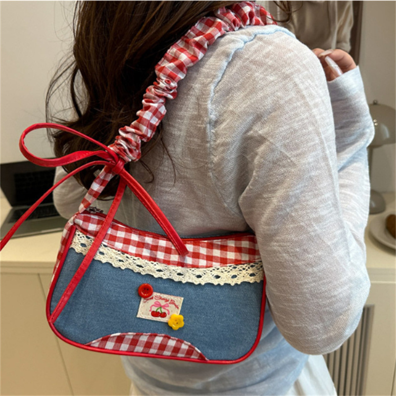 sling bag new style womens plaid bag shoulder bag hot selling props ...
