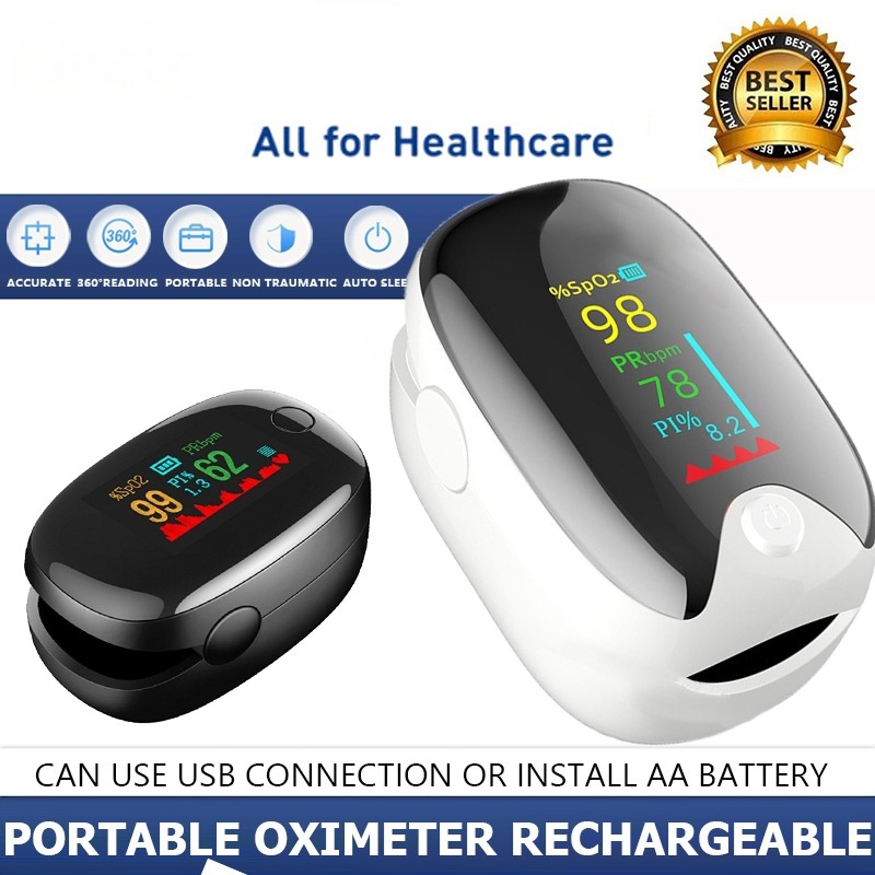 NEW upgrade white and black COD Omron Pulse Oximeter Display Portable ...
