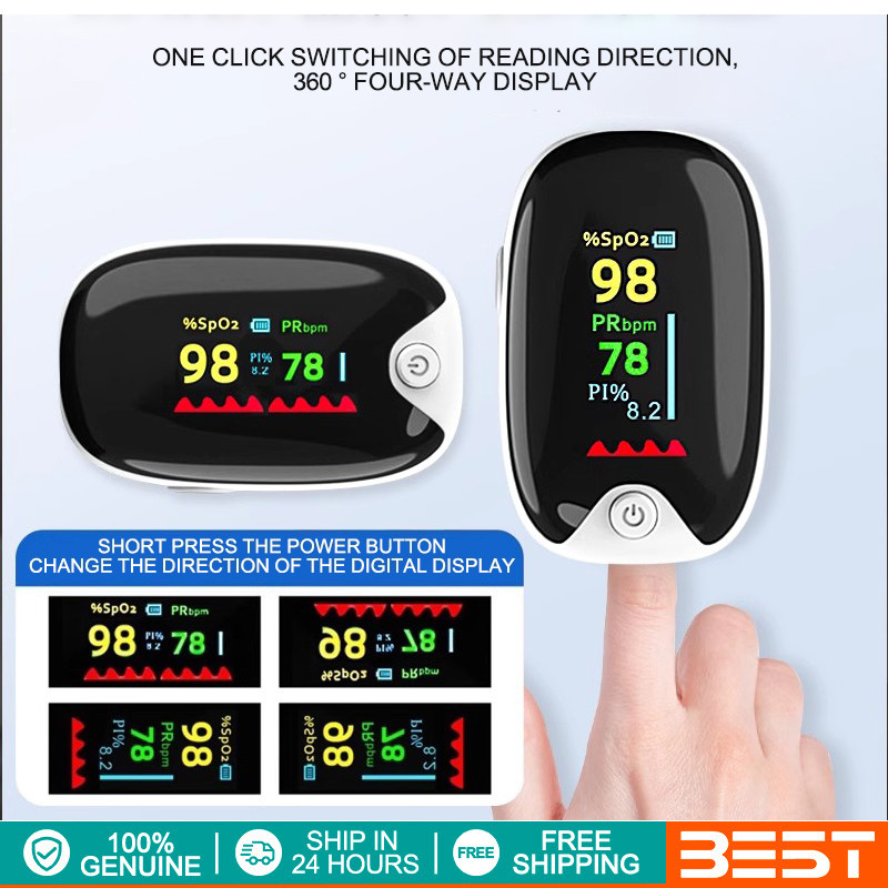 NEW upgrade white and black COD Omron Pulse Oximeter Display Portable ...