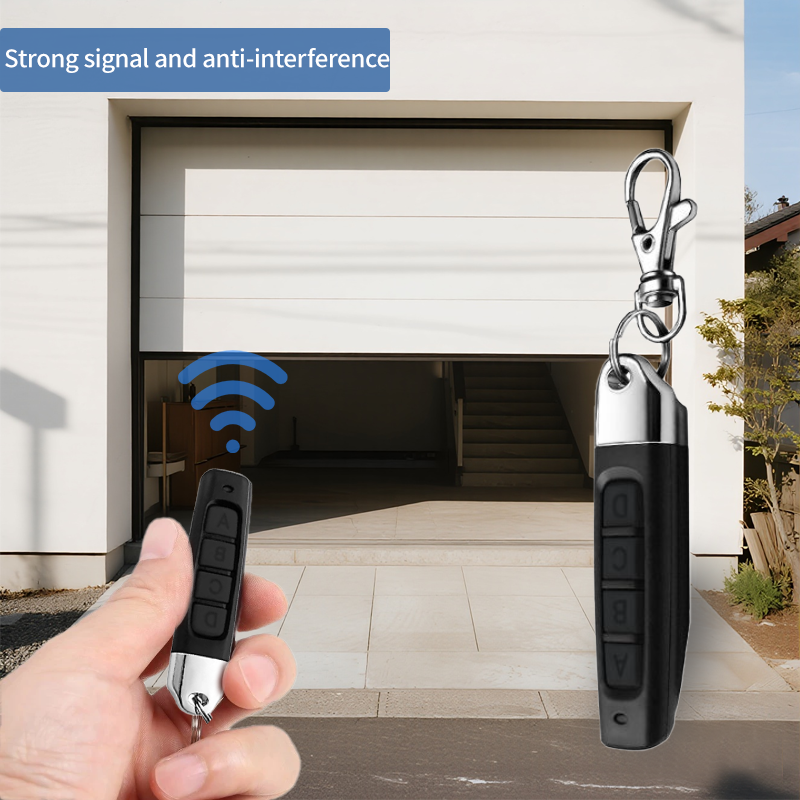 433MHZ Mini 4-Button Remote Original 100M Control For Water Pump Garage ...