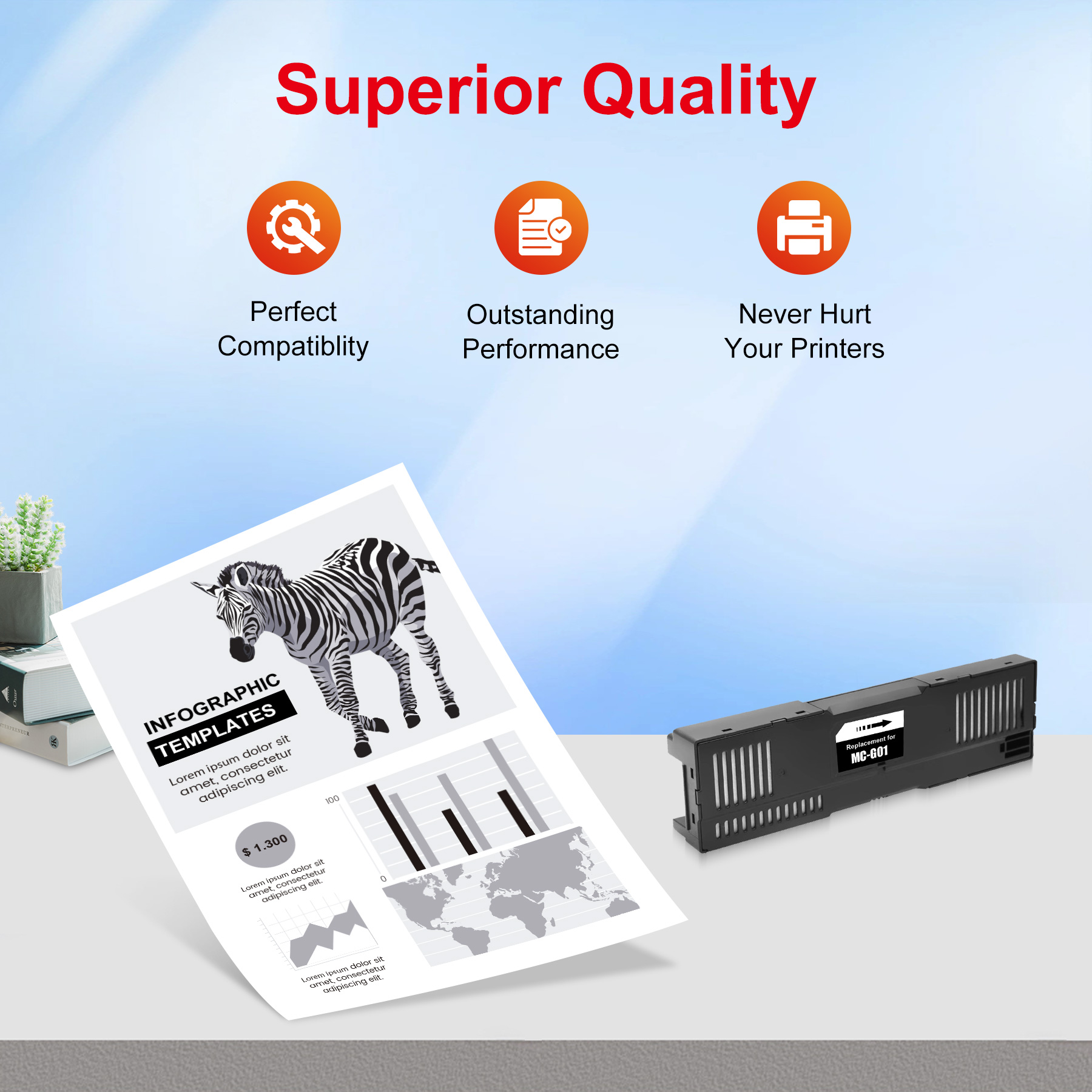 MC-G01 MC G01 Maintenance Cartridge For Canon MAXIFY GX6010 GX7010 ...