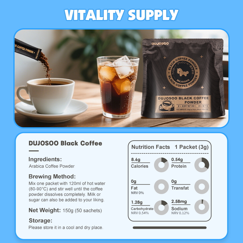 DUJOSOO black coffee Packed in 50 bags Premium Arabica Coffee Beans 0 ...