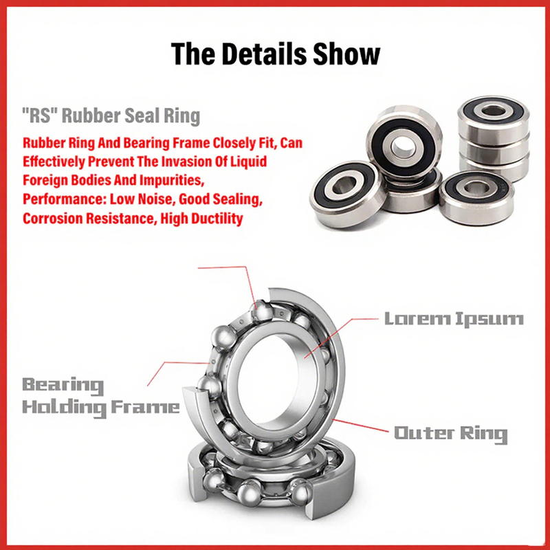 2-Piece Bearing 6902rs Bicycle Axle Maintenance Seal Box Type Thin ...