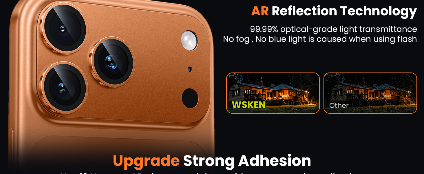 WSKEN for iPh17 Pro Max/17 Pro/17 HD Camera Lens Protector, [Strong ...
