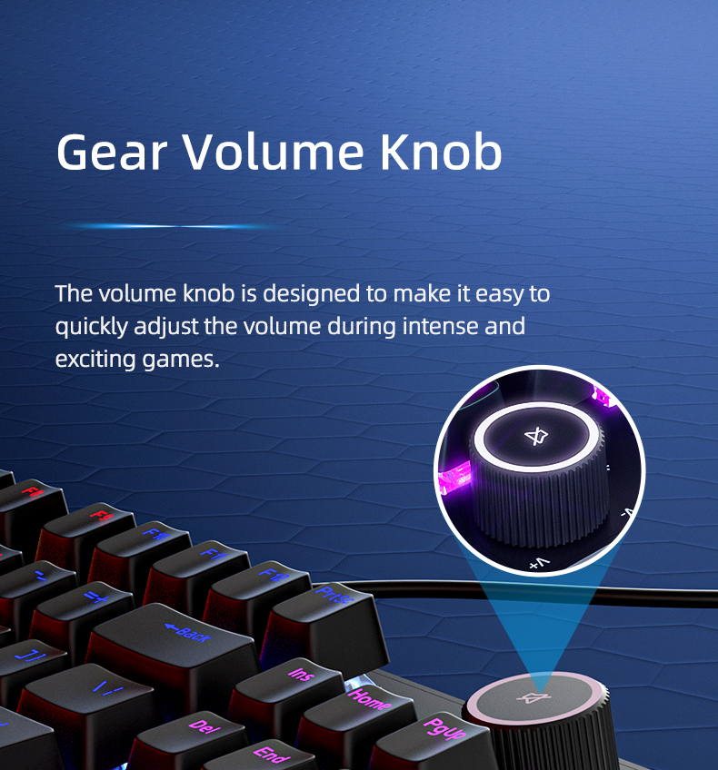 HP Mechanical Gaming Keyboard | 87 Keys | Volume Knob | 12 RGB Modes | 2 Shafts | K10G-87 1YR ...