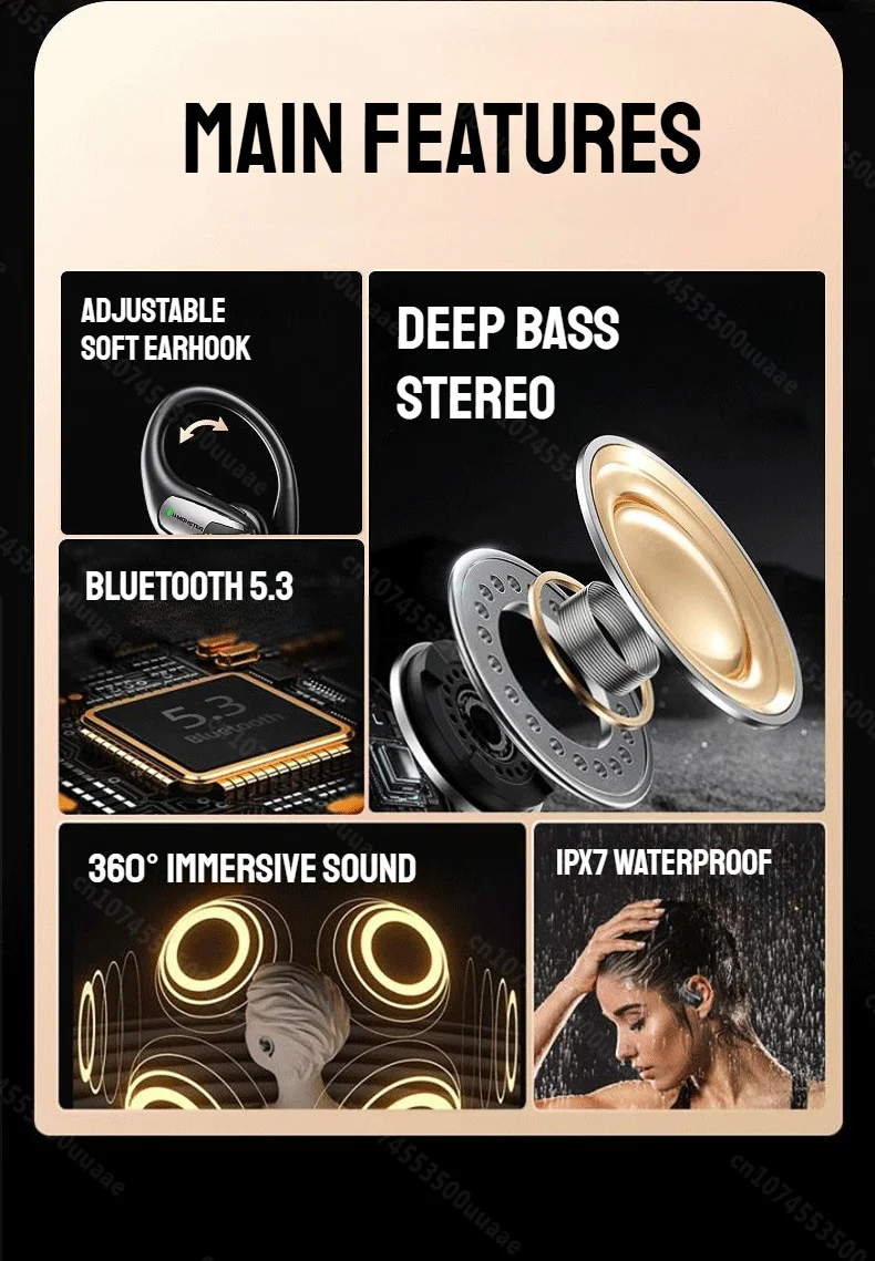 Monster fit X05 Bluetooth gaming headset waterproof Bluetooth noise ...