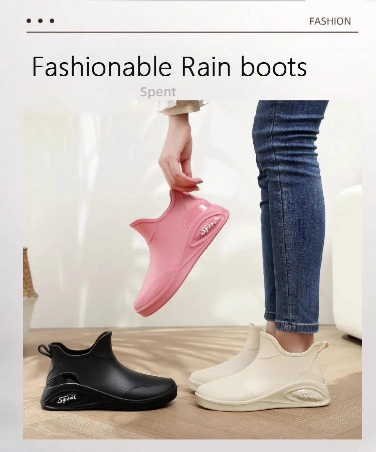 SONALA Rain Boots for Women Outdoor Waterproof No-Slips Rubber Rain ...