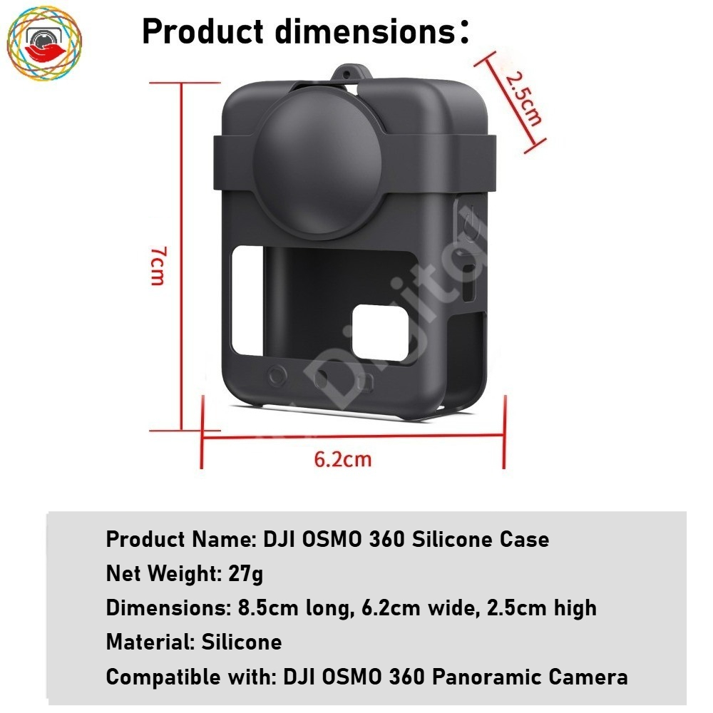 For DJI OSMO 360 Silicone Case/ DJI OSMO 360 Magnetic Quick-Release ...