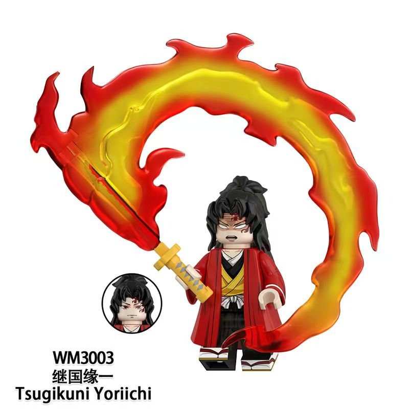 Demon Slayer Block Toys Figure Anime Tanjirou Nezuko Inosuke Kokushibo ...