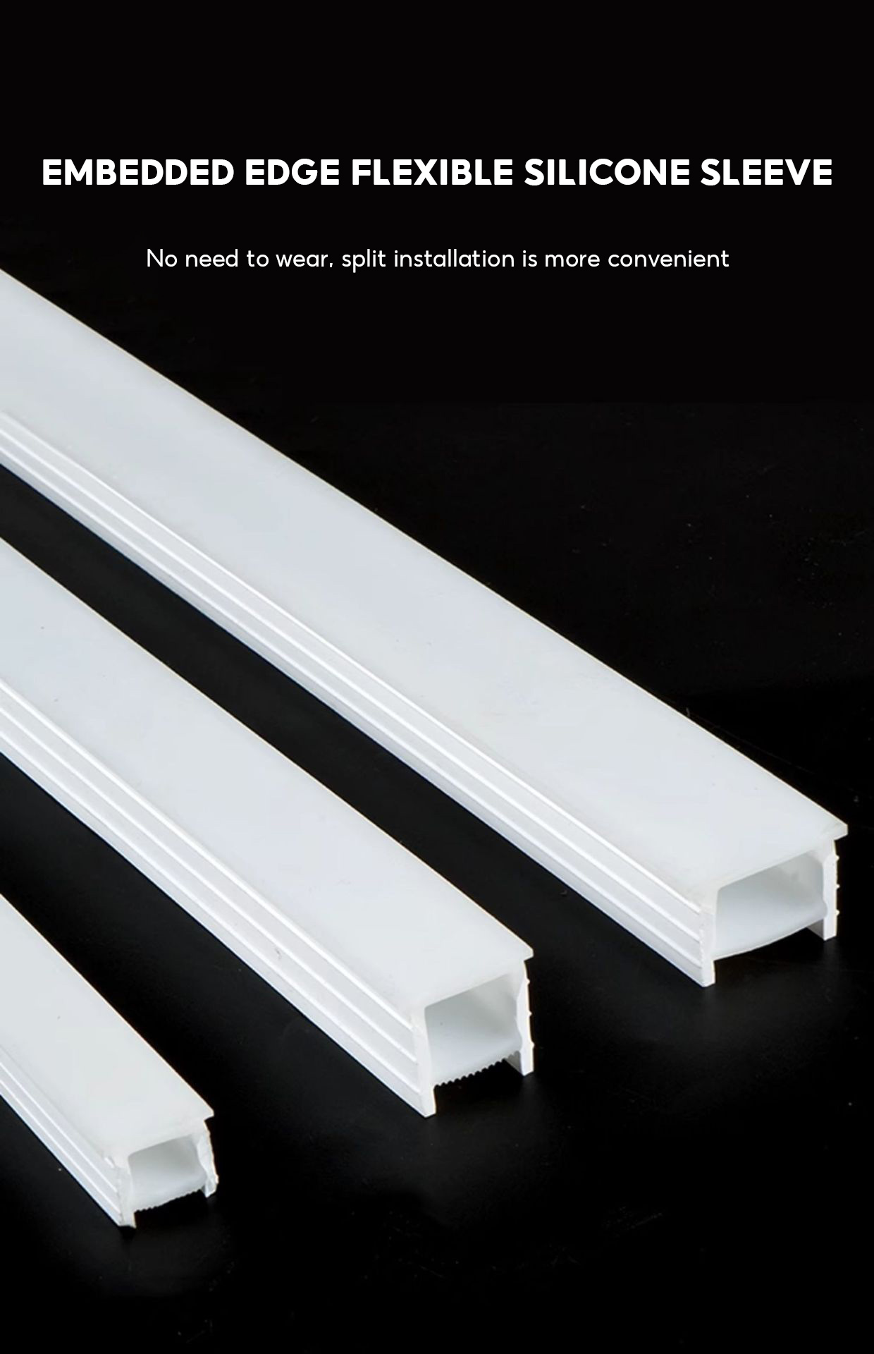 LED soft silicone sleeve light strip embedded flexible light strip ...