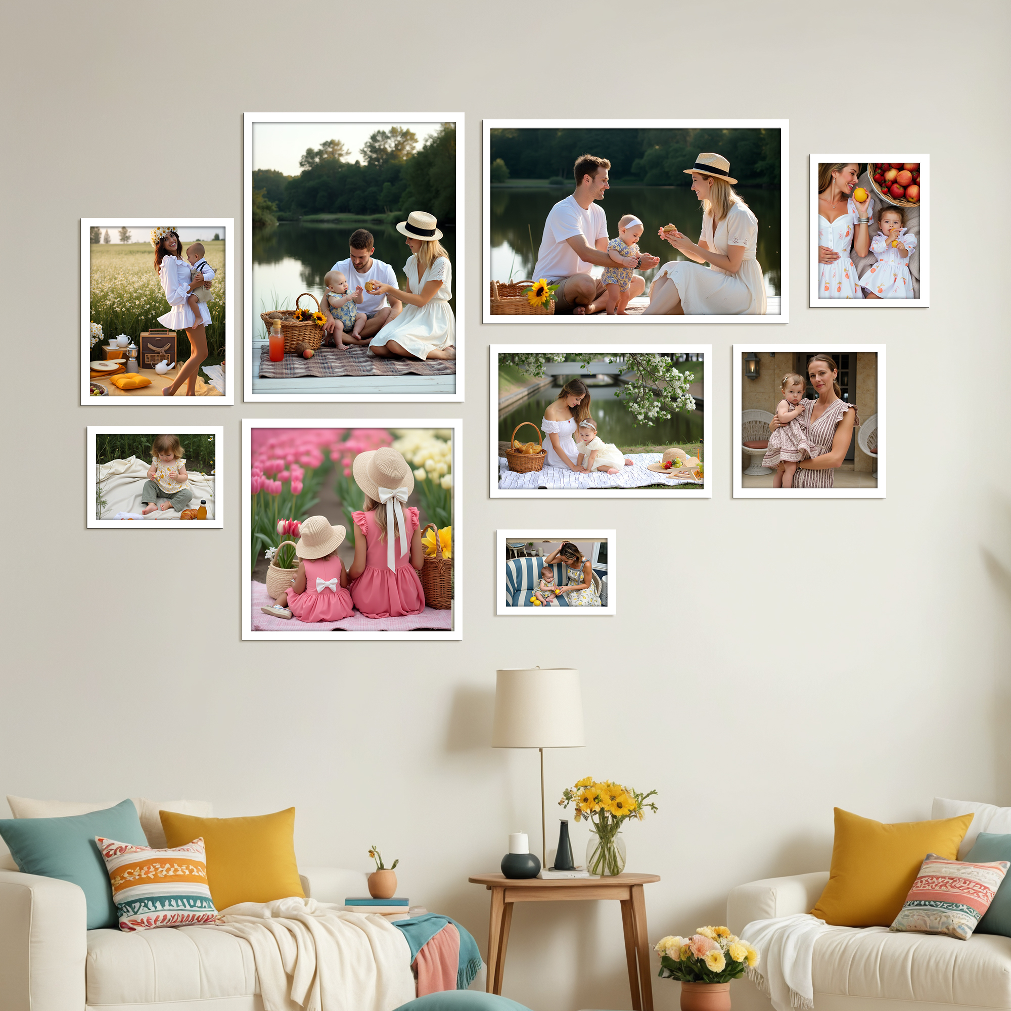 Picture Frame 4R / 5R / 6R / 8R / A4 / A3 Size Photo Frame Wall Decor ...