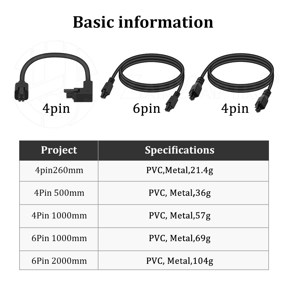 For Bambu Lab 4pin/6pin Male to Male extension cable for CyberBrick ...