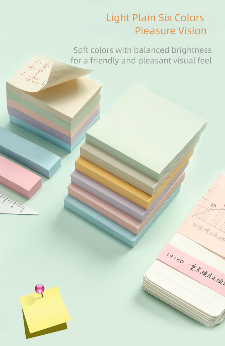 M&G Sticky Notes 600 Sheets of 6-color , 76*76mm Note Paper Planner ...