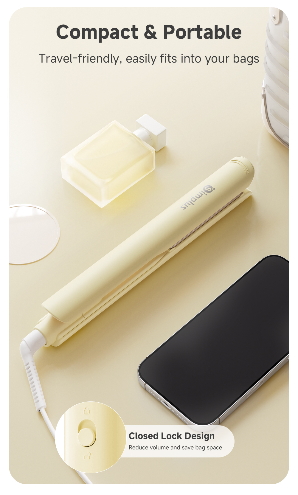 Simplus Hair Straightener Flat Iron Hair Curler 2 in 1 Professional ...