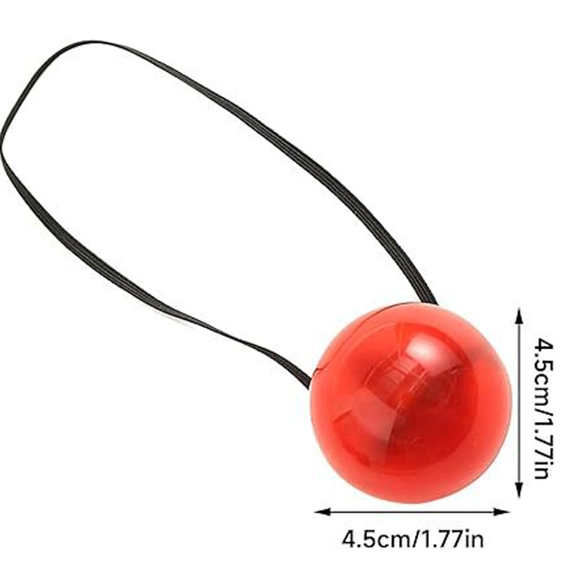 Halloween Glowing Clown Nose Elastic Cord Flashing Circus Show Prop ...