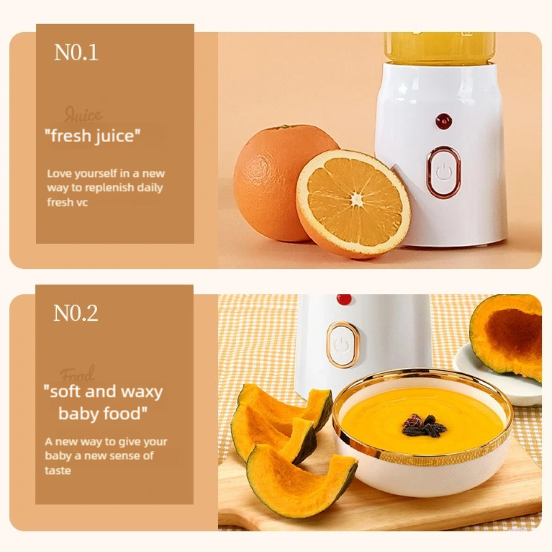 Portable Juicer Blender for Shake Mini Fruit Smoothie MIxer with 450ml ...