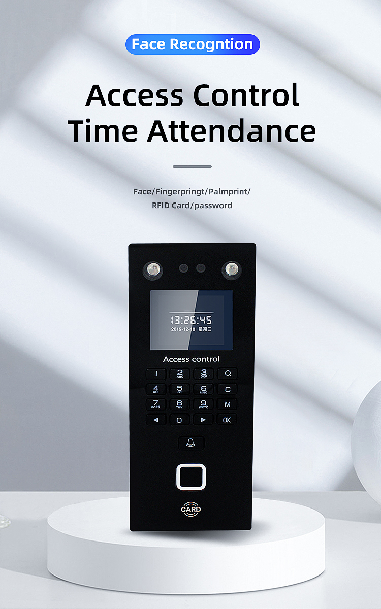 TCP IP LAN USB Biometric Face Fingerprint Attendance Sets Access Control Electric Door Lock Kits ...