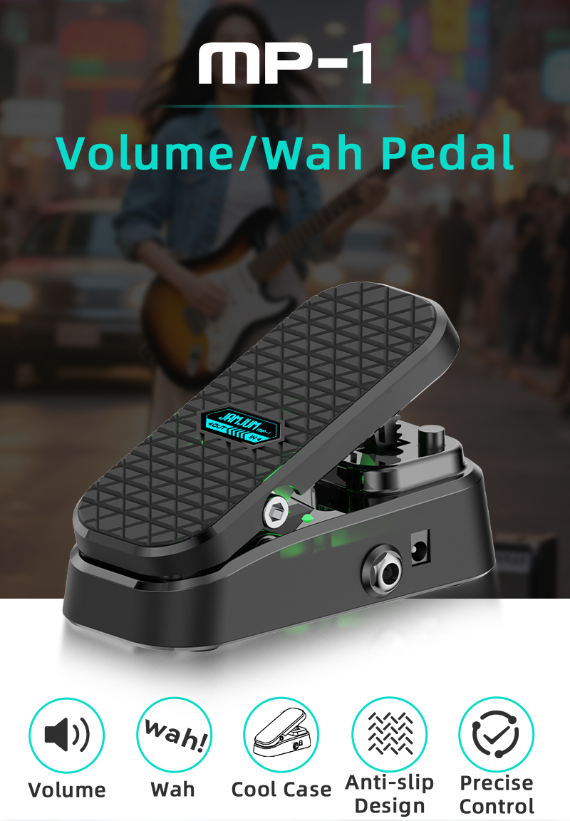 Wah Pedal Mini Active Volume 2 in 1 Combo MP-1 Electric Guitar Effect ...