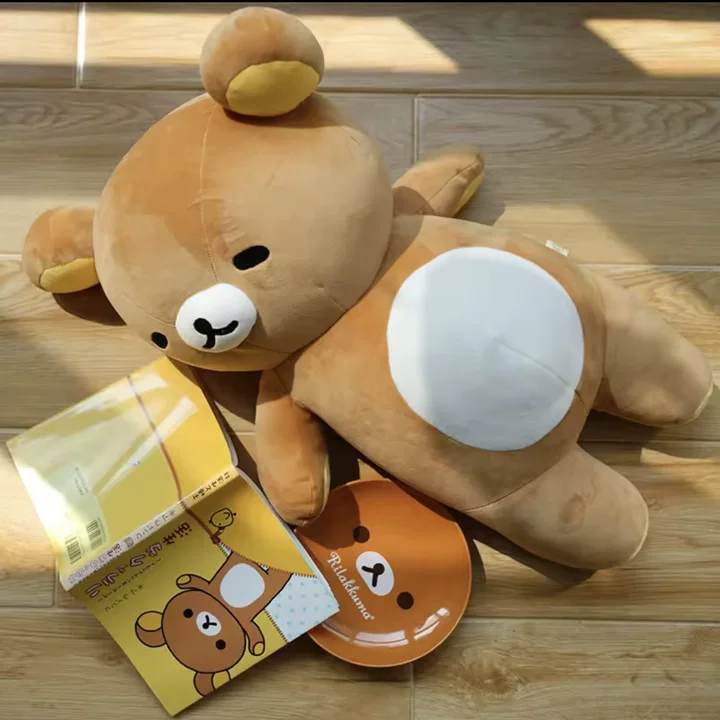 70cm Cute Rilakkuma Plush Pillow Animal Bear Stuffed Doll Kuma Plushies ...