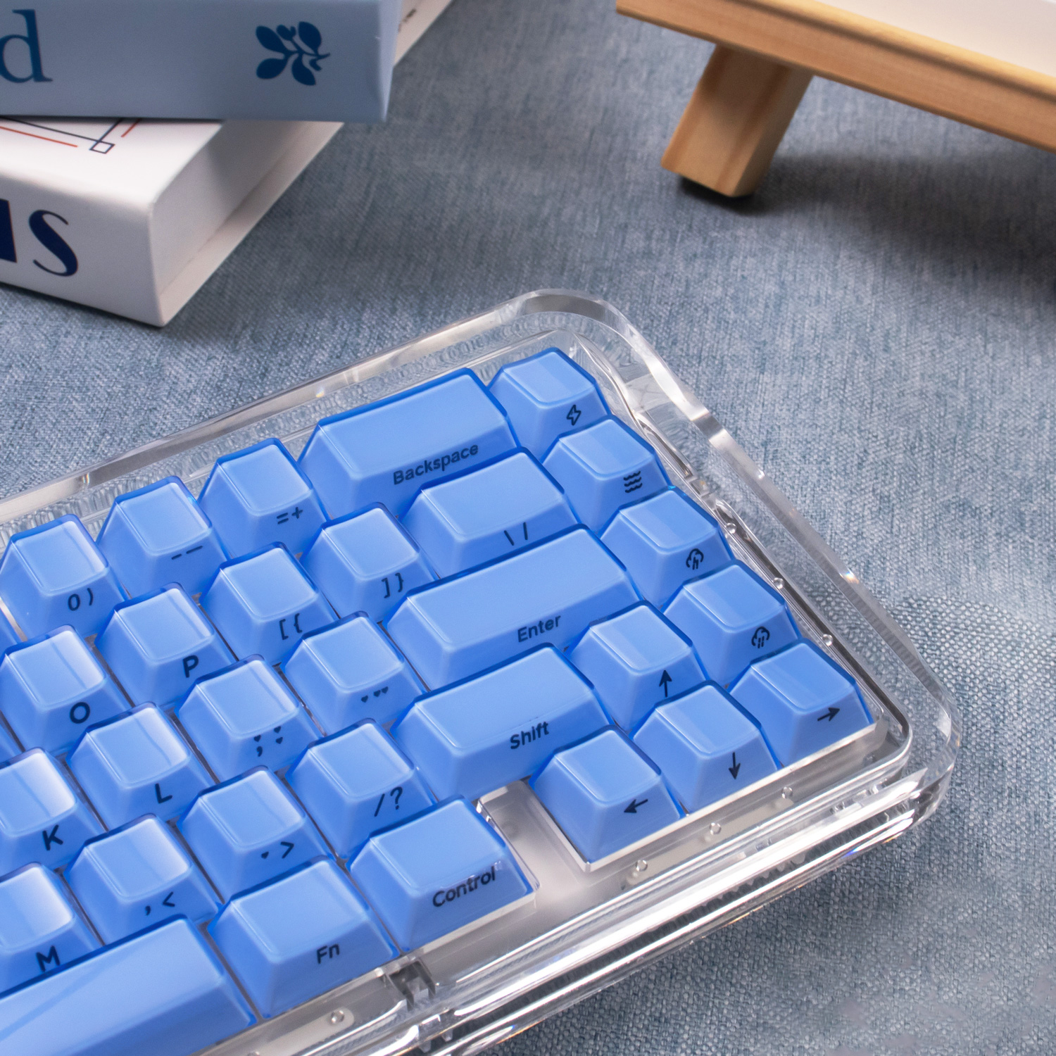 Crystal Pudding ICE keycaps Side Print Cherry profile ABS Double shot ...