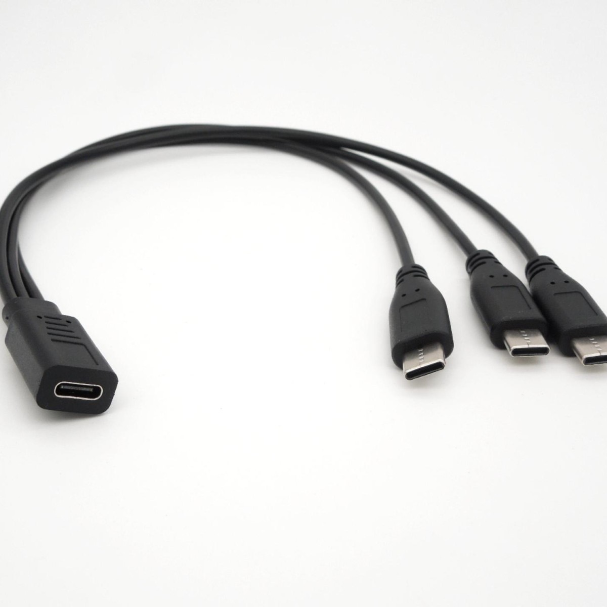 Type C Adapter Splitter Cable Female to 3 Male Extension Cord 1 to 3 ...