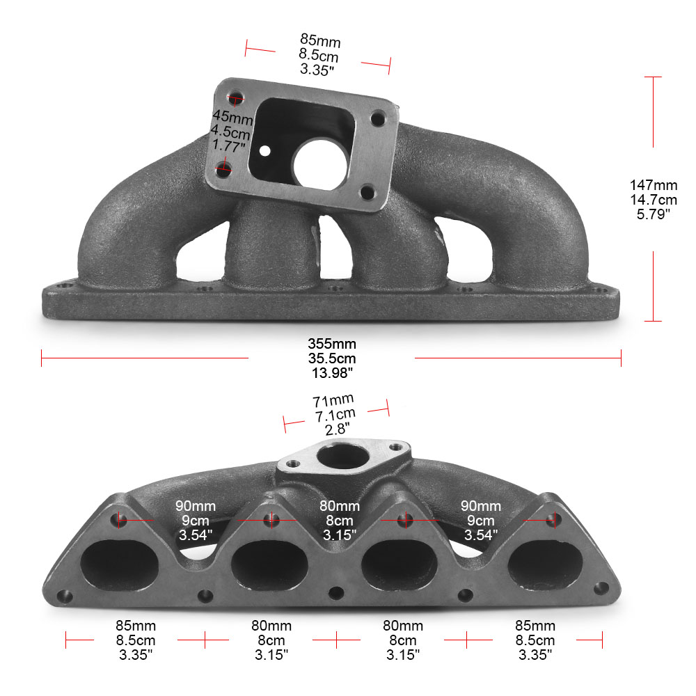Cast Iron Exhaust Turbo Manifold Header B Series For Honda Civic 1988 ...