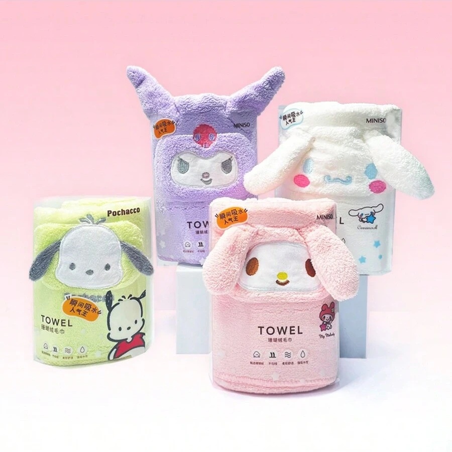 MINISO Sanrio Characters Series - Adorable Coral Fleece Ultra-Soft ...