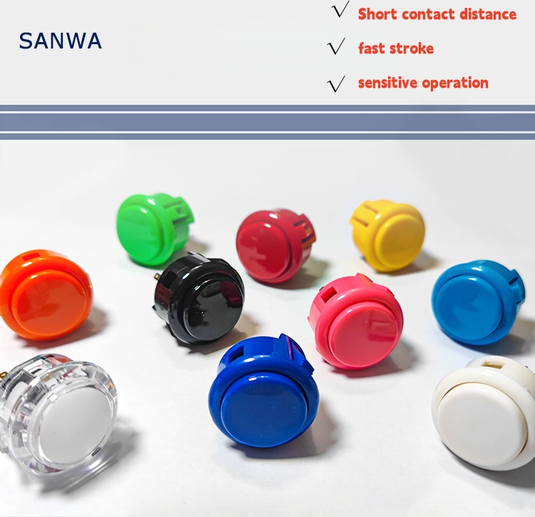 SANWA Buttons, Cartridge Game Console Buttons, PC Joysticks, DIY Arcade ...