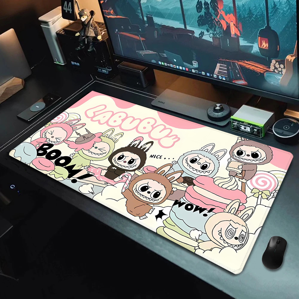 Mouse Pad Gaming Cute Labubu Mousepad Large Customize Extended Mouse ...